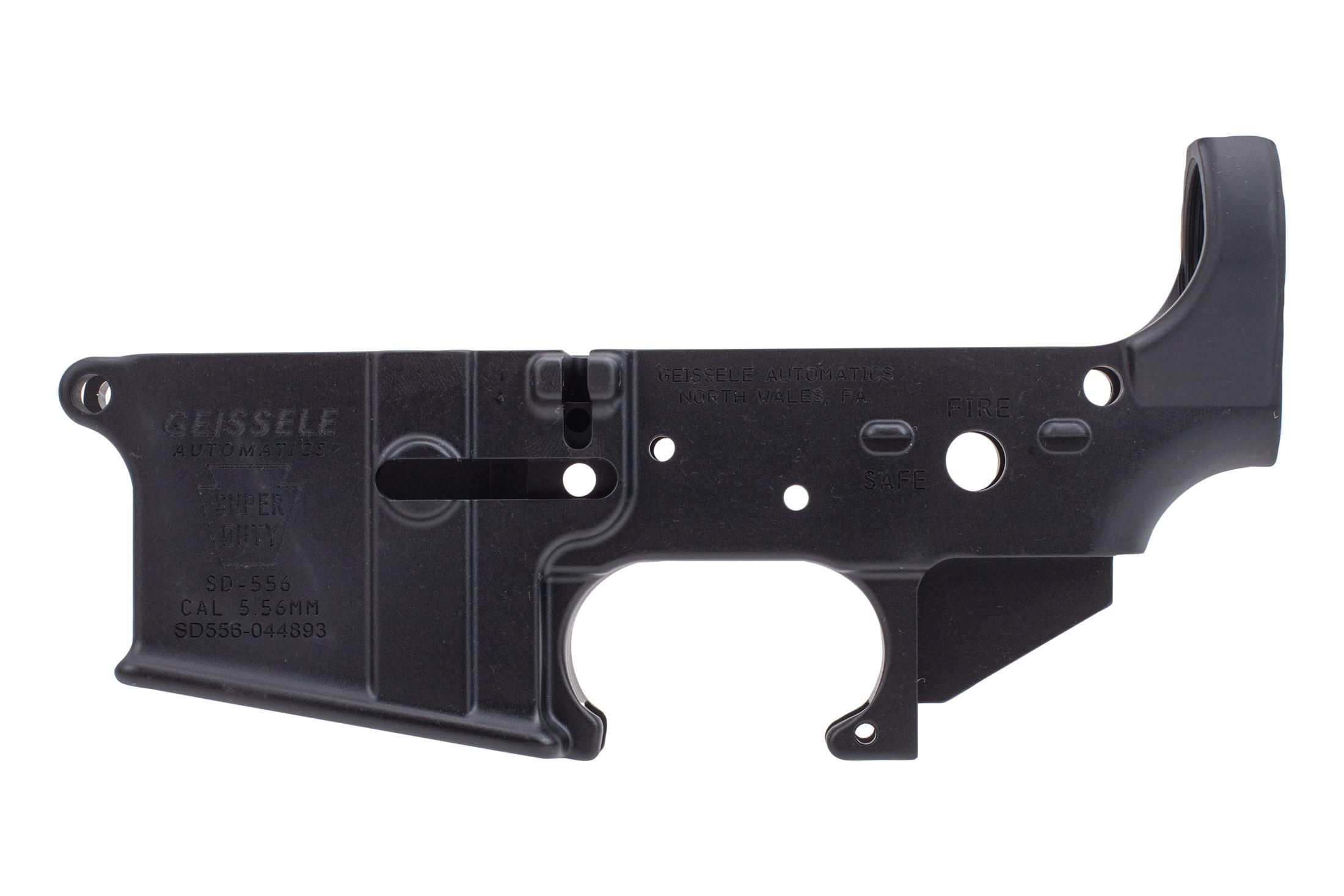 Geissele Automatics Super Duty Stripped AR-15 Lower Receiver - Black
