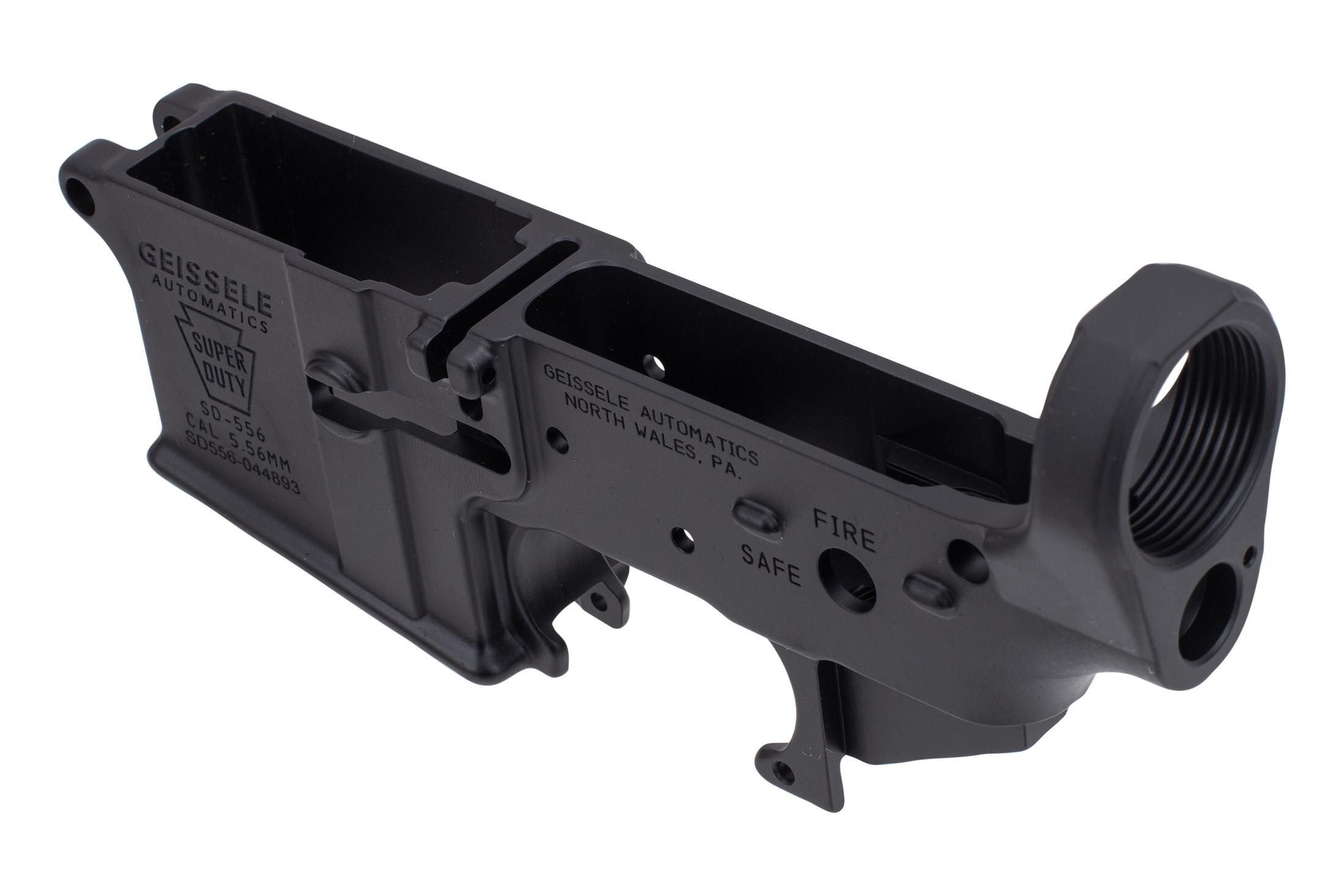Geissele Automatics Super Duty Stripped AR-15 Lower Receiver - Black
