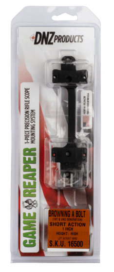 DNZ Game Reaper 1" High Scope Mount for Browning A Bolt Short Action