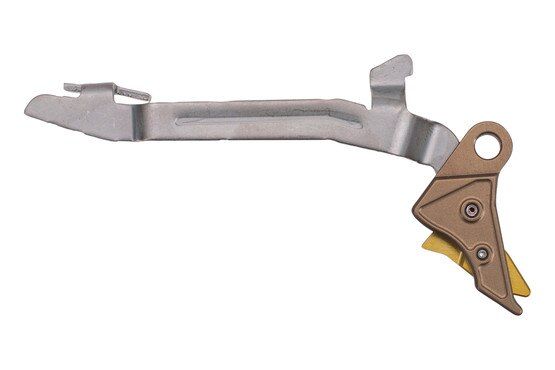 Overwatch Precision Tac Trigger Fits Glock Gen5 9mm - FDE/Gold