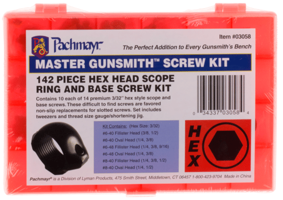 Lyman Master Gunsmith Screw Kit - 142 Piece Hex Head