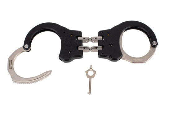 ASP Ultra Cuffs Hinged Handcuffs - Steel Bow - 1 Pawl - Black
