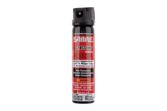 Sabre Defense 5.0 Level II H2O Crossfire 3 oz. MK-4 Pepper Spray - Stream