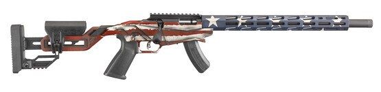 Ruger Precision Rimfire .22LR American Flag Cerakote 15 Round Barrel – 18”