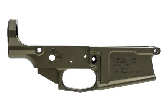 Aero Precision M5 Stripped Lower Receiver - OD Green Anodized