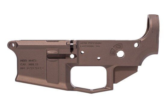 Aero Precision M4E1 Stripped AR-15 Lower Receiver - Kodiak Brown Anodized