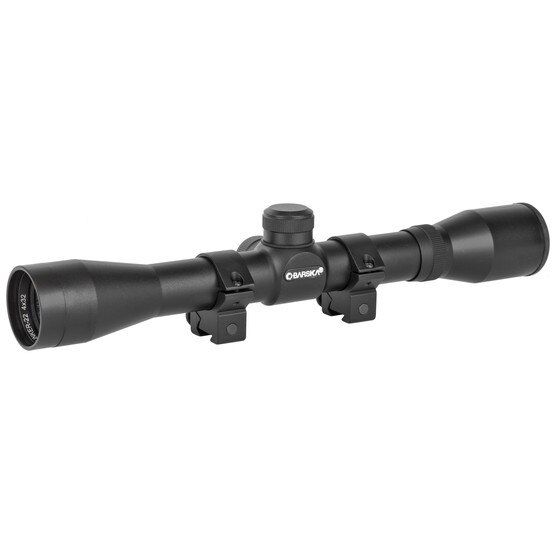 Barska Plinker-22 4x32mm Rifle Scope - 30/30 Reticle with Rings