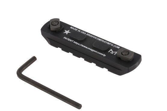 Bravo Company Manufacturing 3" Picatinny Rail Section - Aluminum - M-LOK