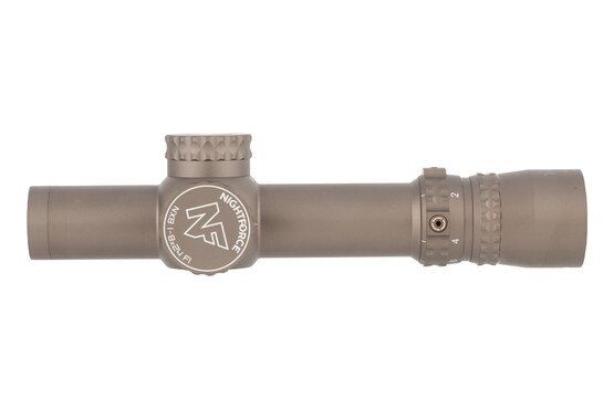 Nightforce NX8 1-8X24mm FFP Rifle Scope - FC-DMX Reticle - Dark Earth