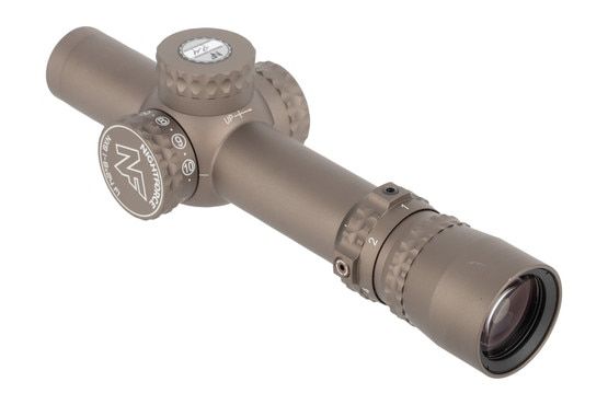 Nightforce NX8 1-8X24mm FFP Rifle Scope - FC-DMX Reticle - Dark Earth