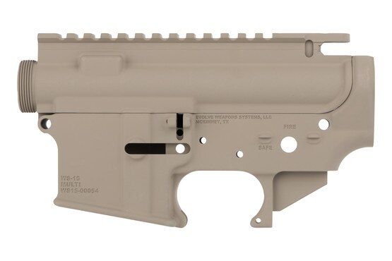 Evolve Weapons Systems Wig Splitter AR-15 Receiver Set - Tan