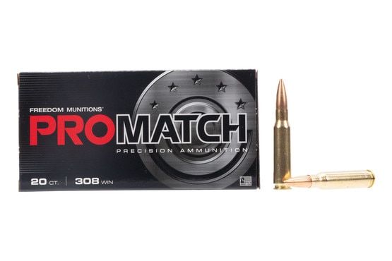Freedom Munitions PROMATCH 308 Win 155gr HPBT - Box of 20
