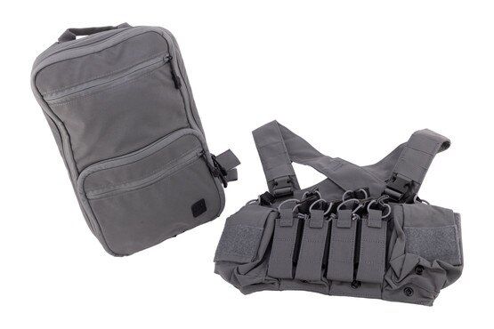 Haley Strategic Flatpack 2.0 Backpack with D3CR X Chest Rig - Grey