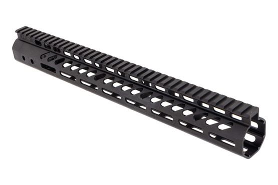 Guntec USA Ultra-Lightweight Thin AR-10 M-LOK Handguard - Black - 15"
