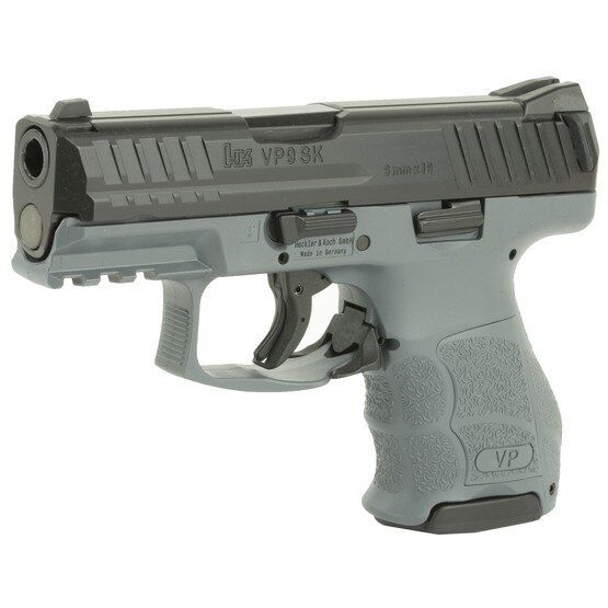 H&K VP9SK 9mm Subcompact 10-Round Handgun - 3.39" Barrel - Grey