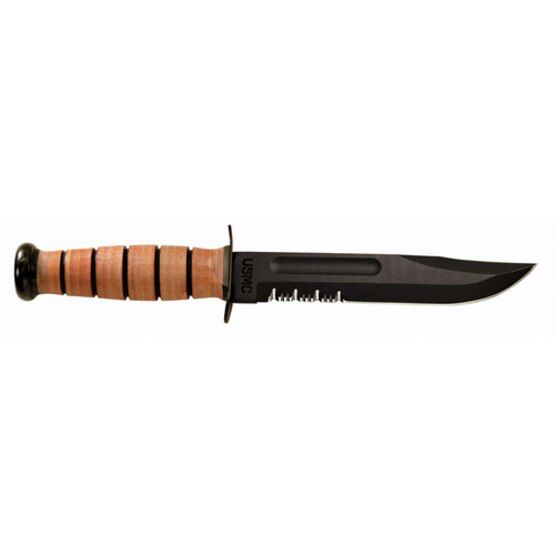 Ka-Bar USMC Fighting Utility Knife - Serrated Edge - Clip Point