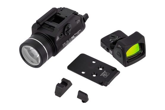 Light and Sights Bundle for Glock MOS 17, 19, 34, 45, or 47 - Trijicon ...