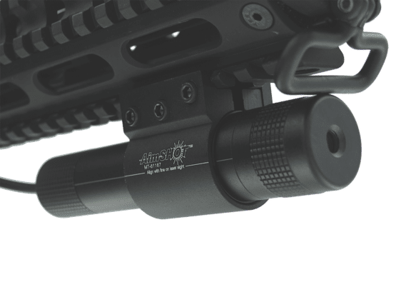 Aimshot Green Rifle Laser Kit - With Rail Mount