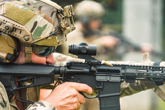 Primary Arms SLx 5X MicroPrism™ Scope - Red Illuminated ACSS Aurora 5. ...