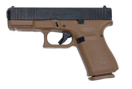 Glock 19 Gen5 9mm FDE Front Serrations 4" Barrel 3 10rd Mags