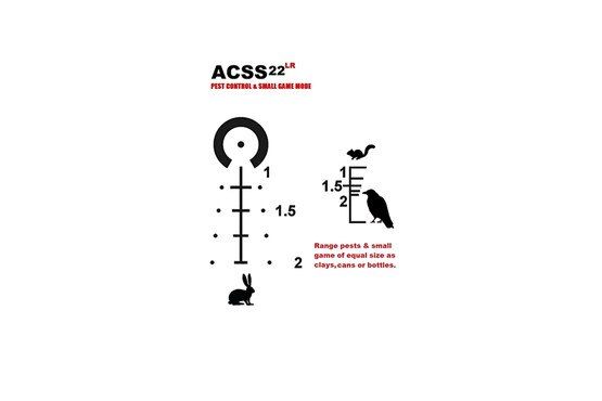Primary Arms Classic Series 6x32mm Rifle Scope - ACSS Reticle - 22 LR