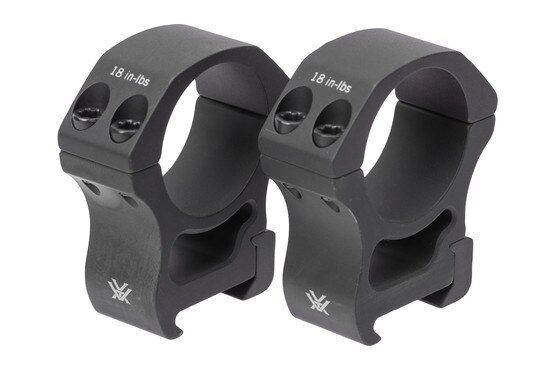 Vortex Optics Pro Series High 30mm Scope Rings - 1.26"