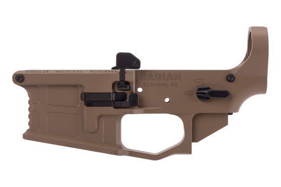 Radian Weapons A-DAC Ambidextrous Stripped AR-15 Lower Receiver - FDE