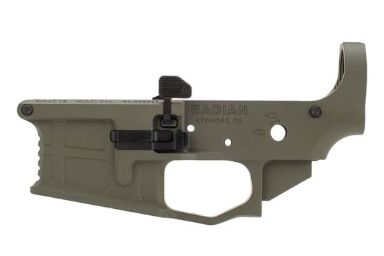 Radian Weapons A-DAC Ambidextrous Stripped AR-15 Lower Receiver - OD Green