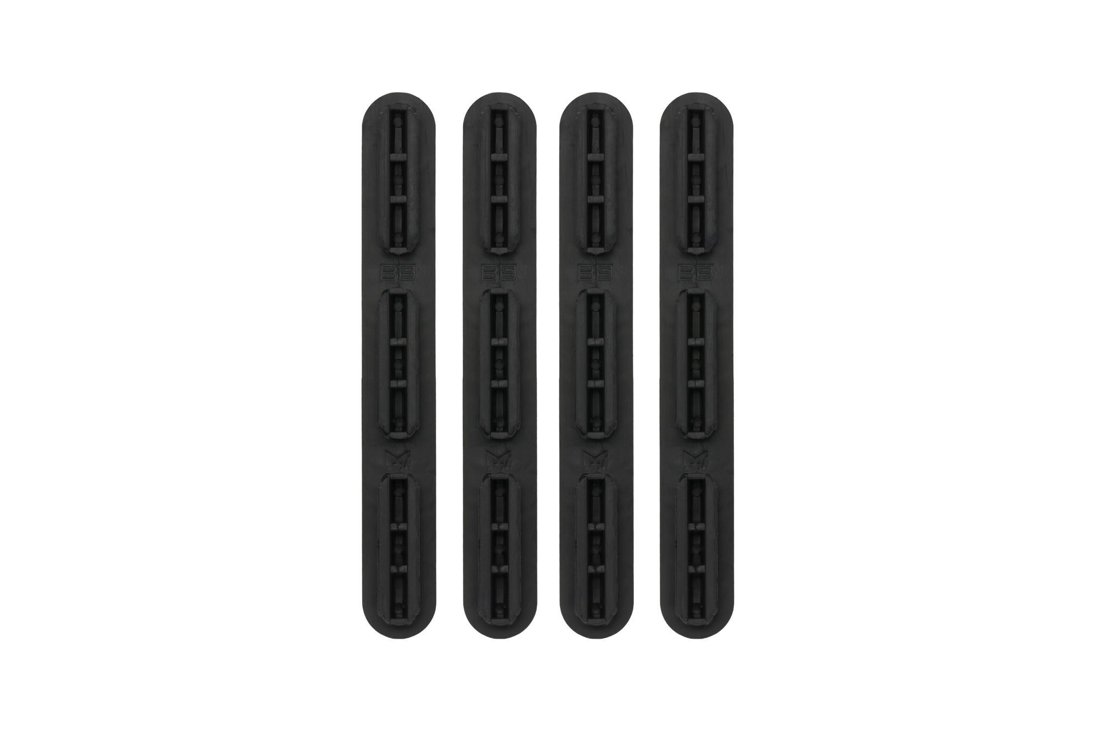B5 Systems M-LOK Rail Covers - 4PK - Black