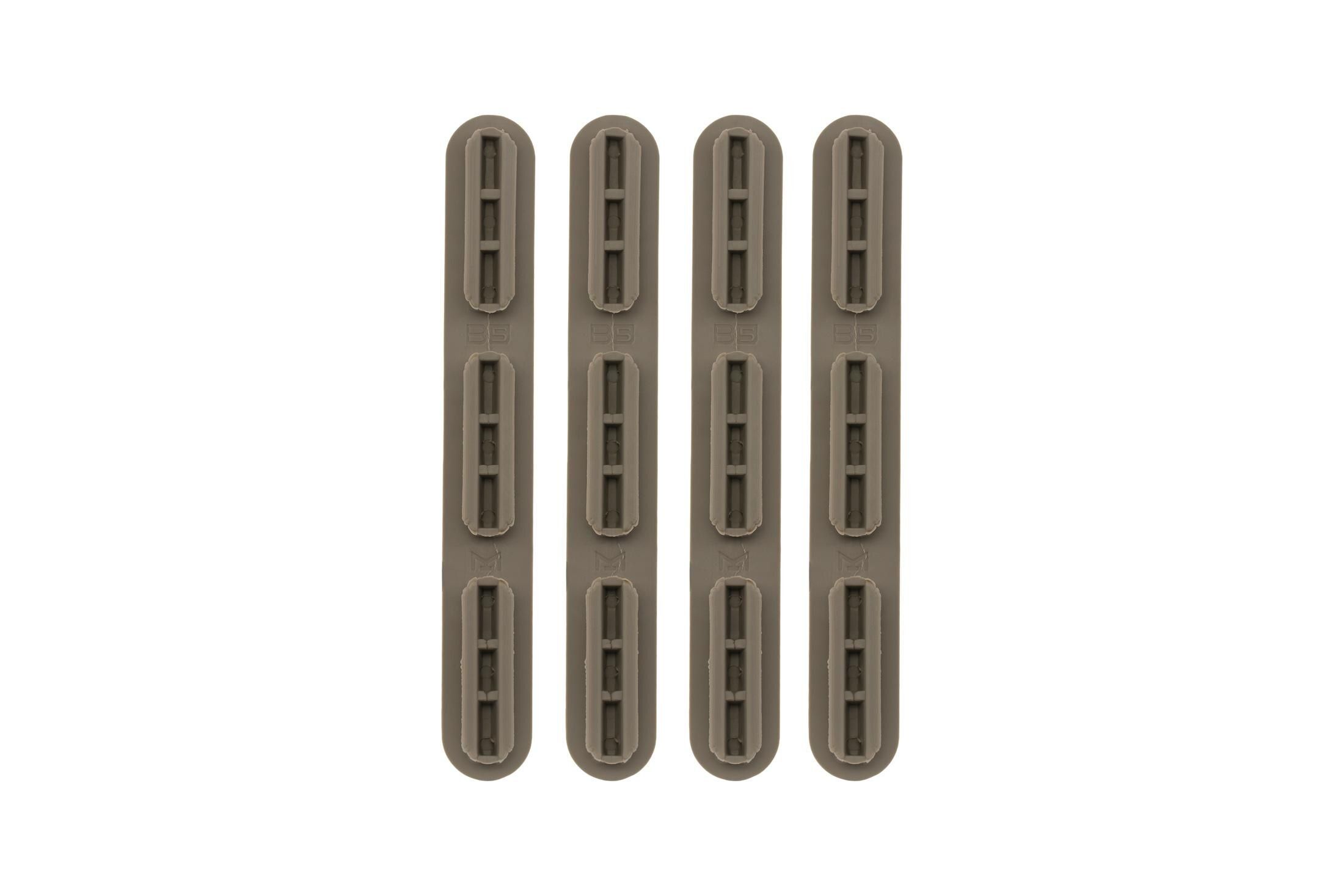 B5 Systems M-LOK Rail Covers - 4PK - Flat Dark Earth
