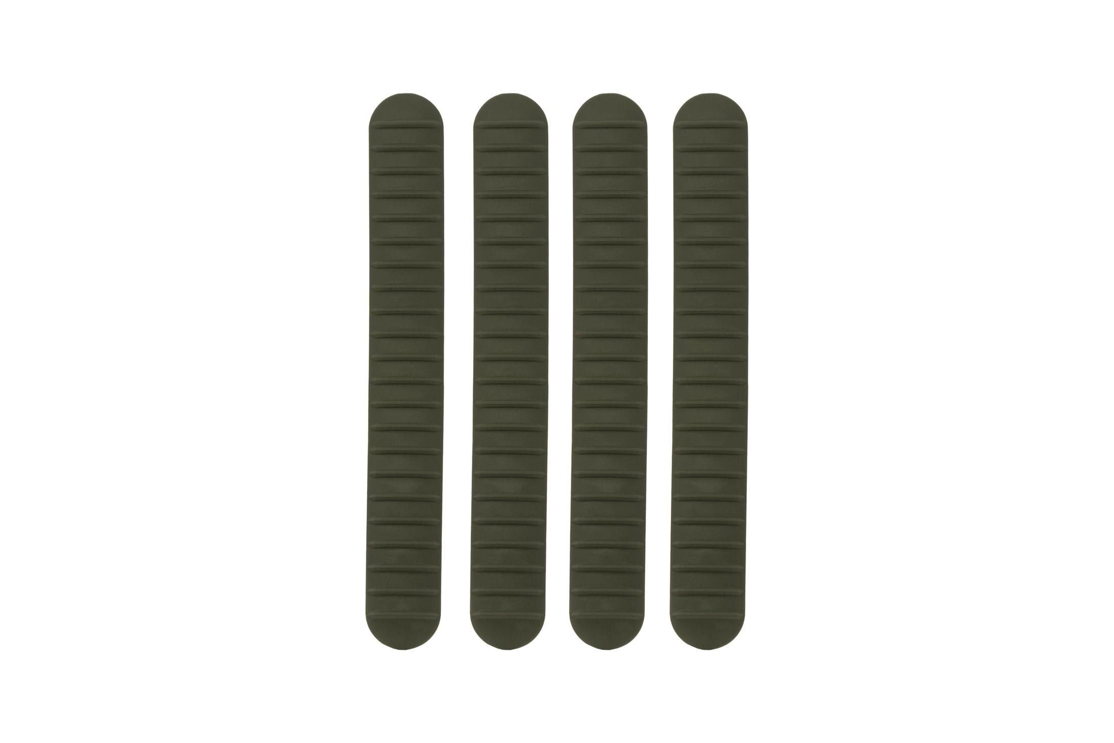 B5 Systems M-LOK Rail Covers - 4PK - Olive Drab Green