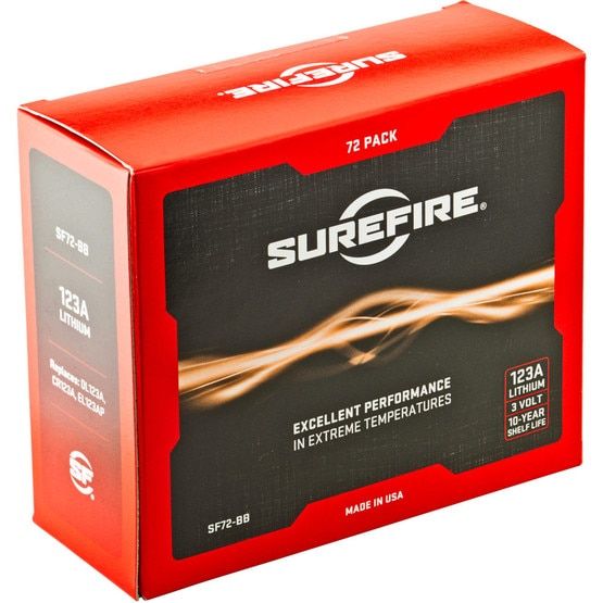 SureFire Surefire 123A Lithium Batteries- 72 Pack