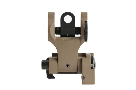 Troy Industries Rear Folding Battle Sight - Aperture - FDE