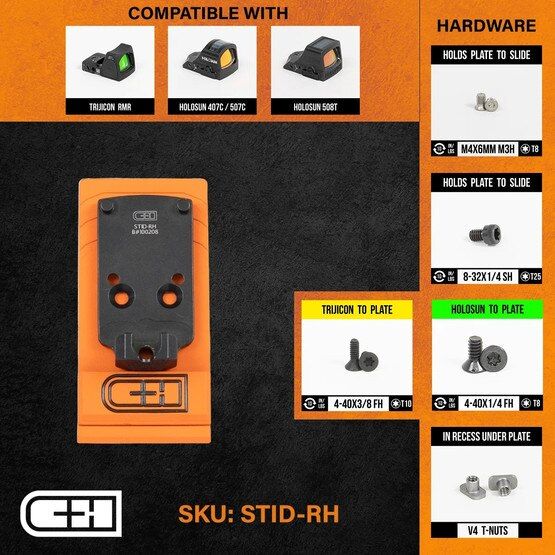 C&H Precision Weapons Staccato DUO Low Witness to Trijicon RMR ...