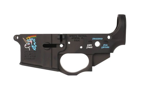Spike's Tactical AR-15 Lower Receiver - Snowflake Color Filled