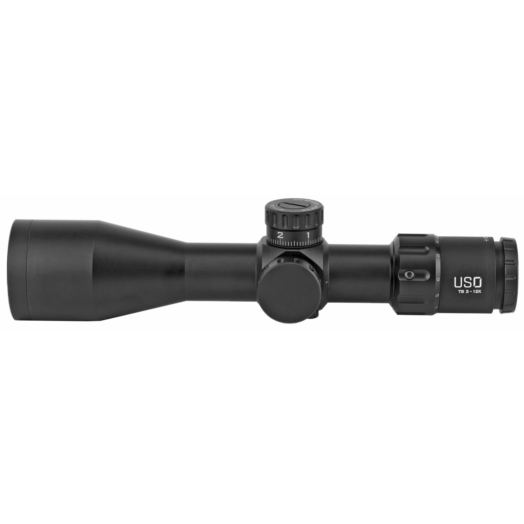 U.S. Optics TS-12X 3-12x44mm Rifle Scope - Second Focal Plane Triplex ...
