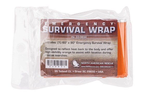 North American Rescue Emergency Survival Wrap - Orange