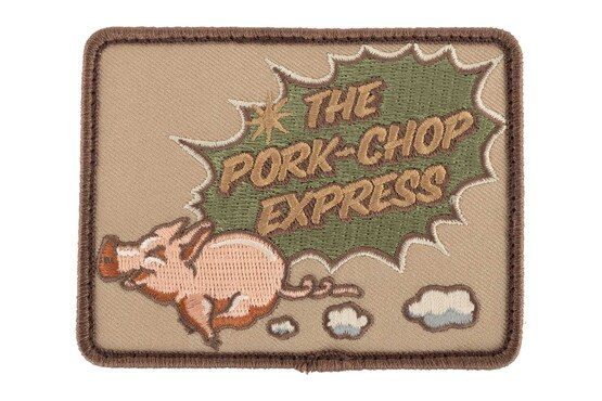 Mil-Spec Monkey Pork Chop Express Morale Patch - Arid